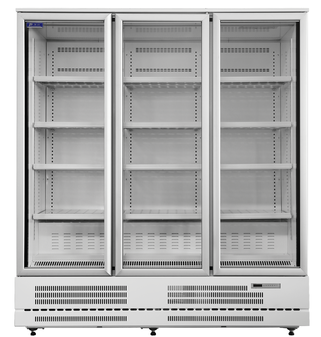 supermarket painting steel embedded upright display fridge